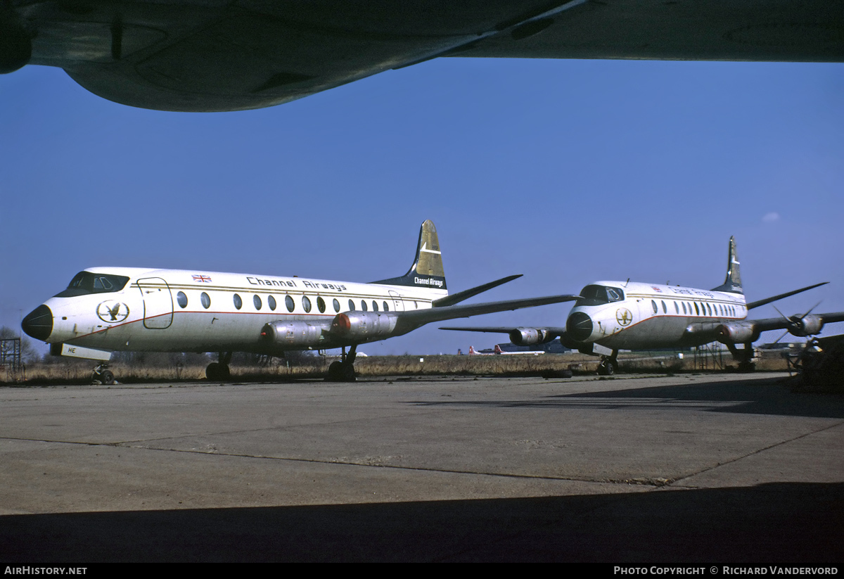 Aircraft Photo of G-AVHE | Vickers 812 Viscount | Channel Airways ...
