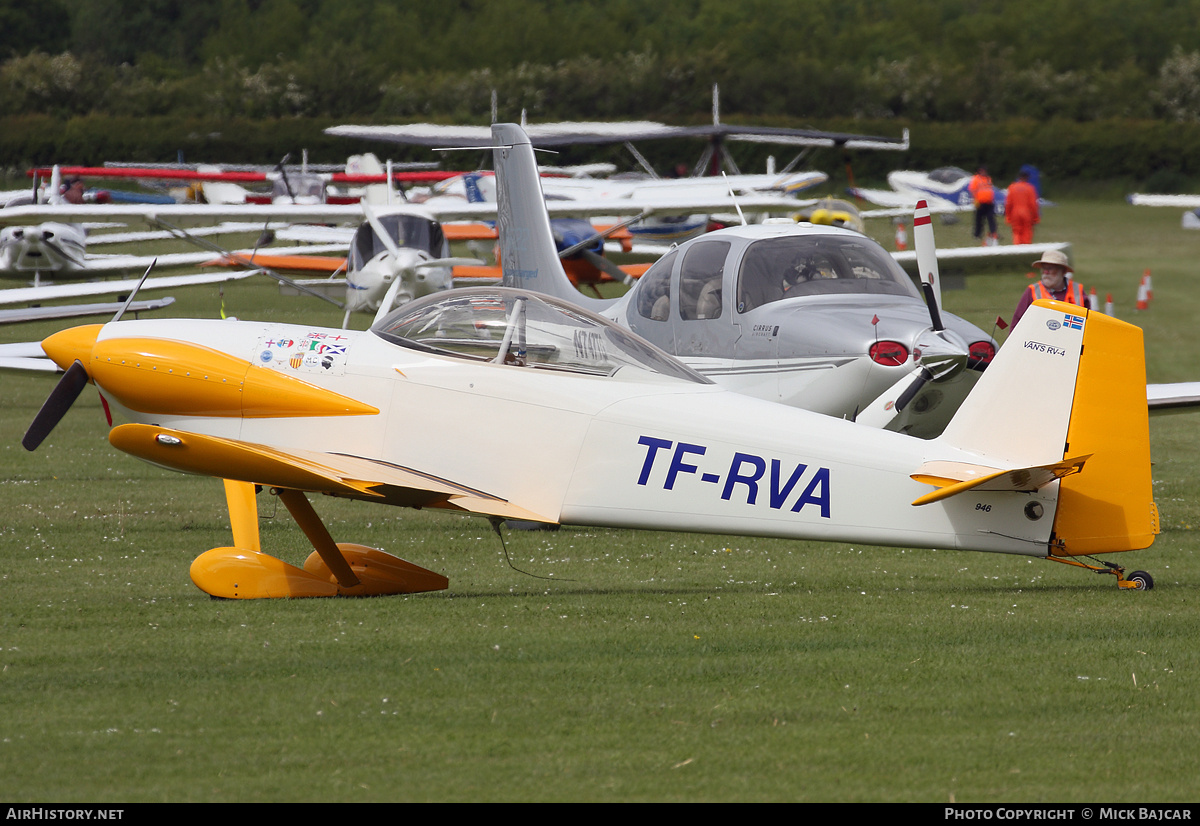 Aircraft Photo of TF-RVA | Van's RV-4 | AirHistory.net #23668