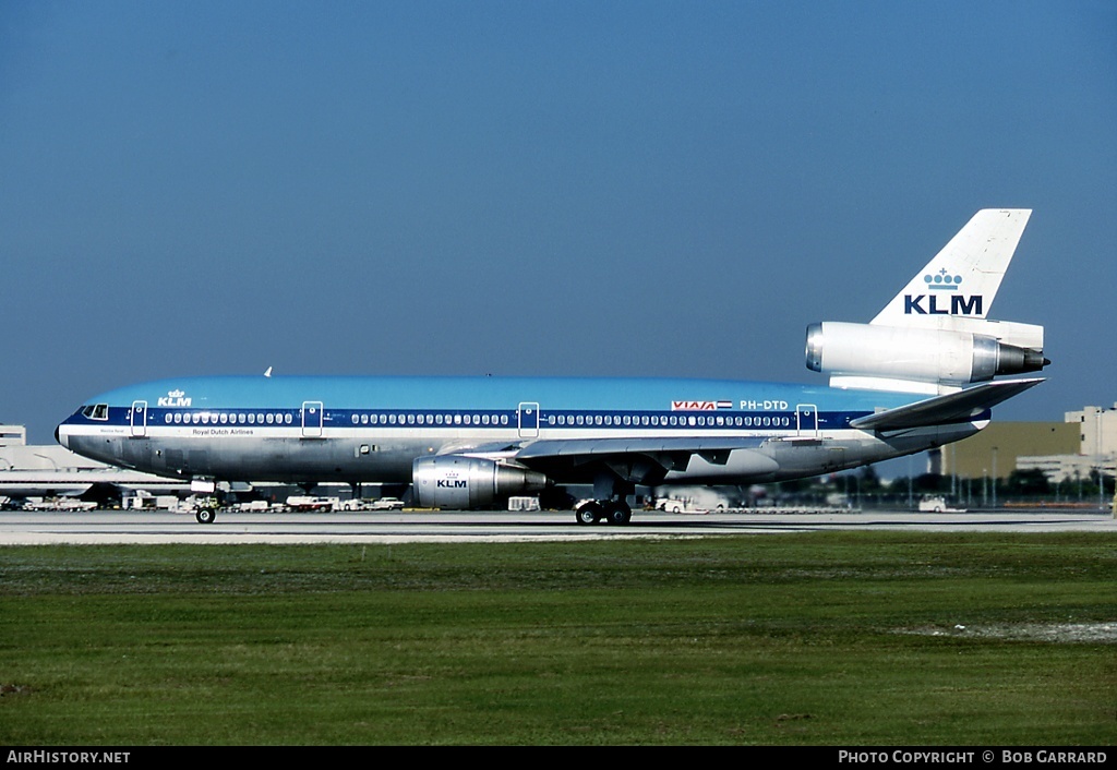 Aircraft Photo of PH-DTD | McDonnell Douglas DC-10-30 | KLM - Royal Dutch Airlines | AirHistory ...