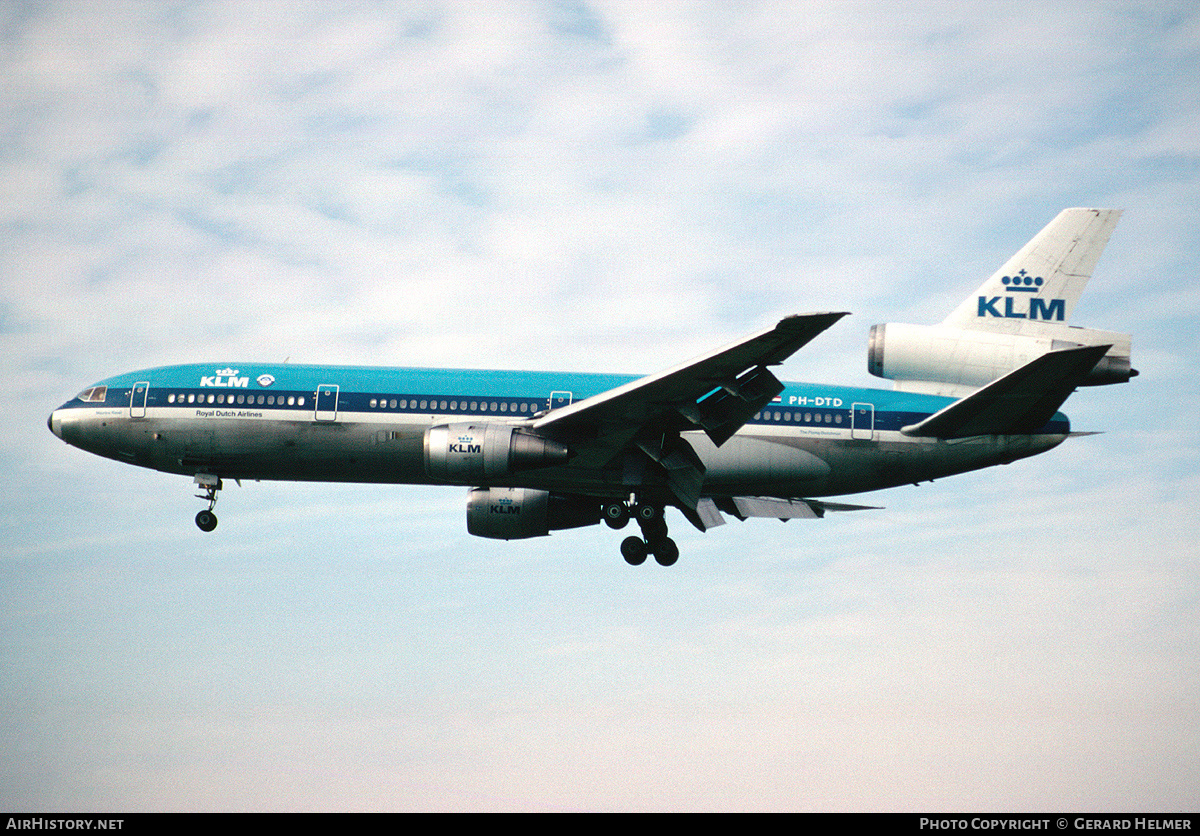 Aircraft Photo of PH-DTD | McDonnell Douglas DC-10-30 | KLM - Royal Dutch Airlines | AirHistory ...