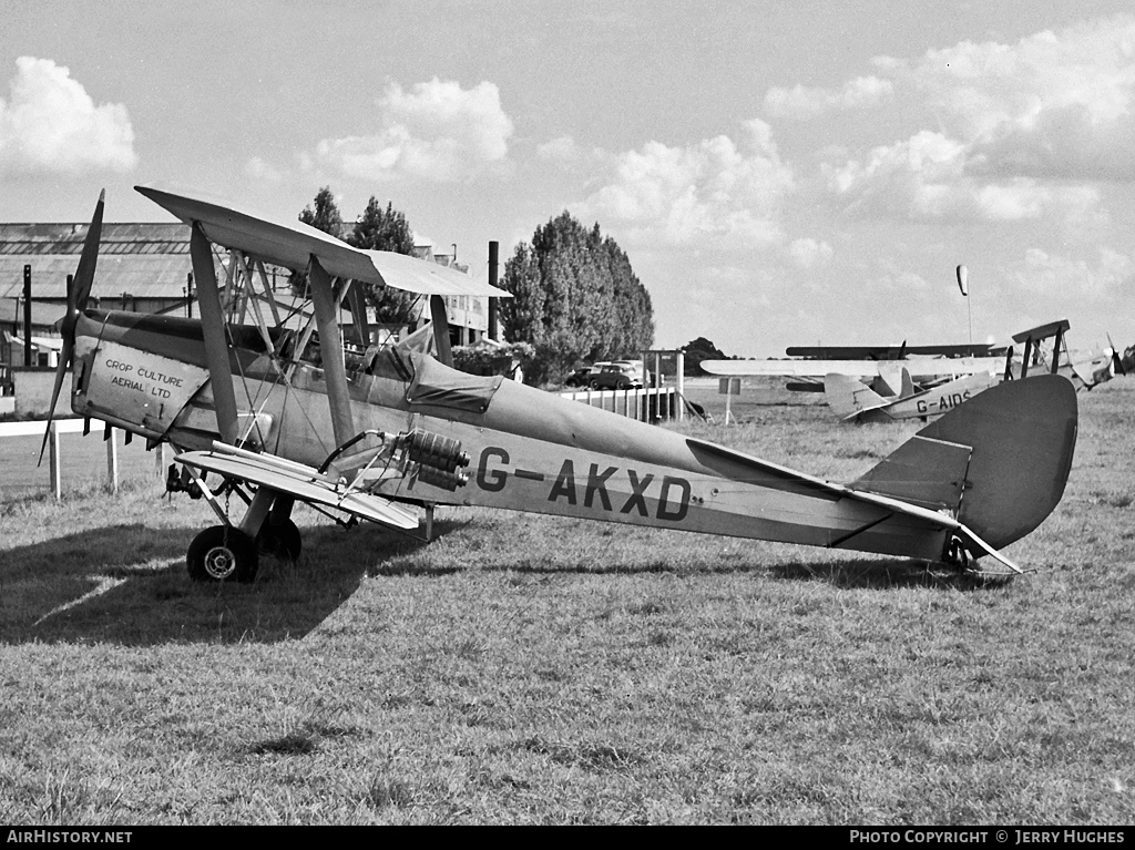 Aircraft Photo of G-AKXD | De Havilland D.H. 82A Tiger Moth II | Crop ...