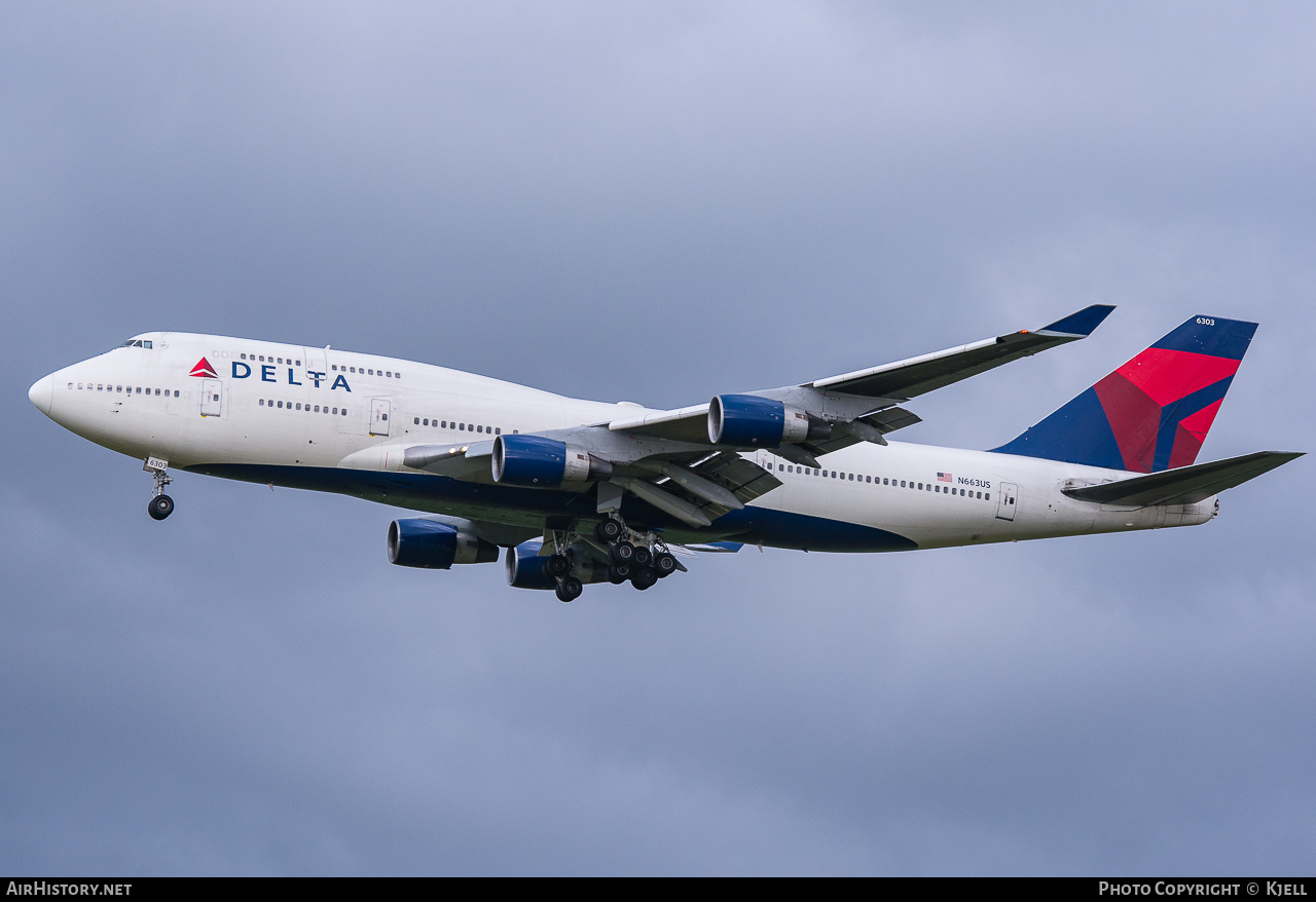 Aircraft Photo of N663US | Boeing 747-451 | Delta Air Lines ...