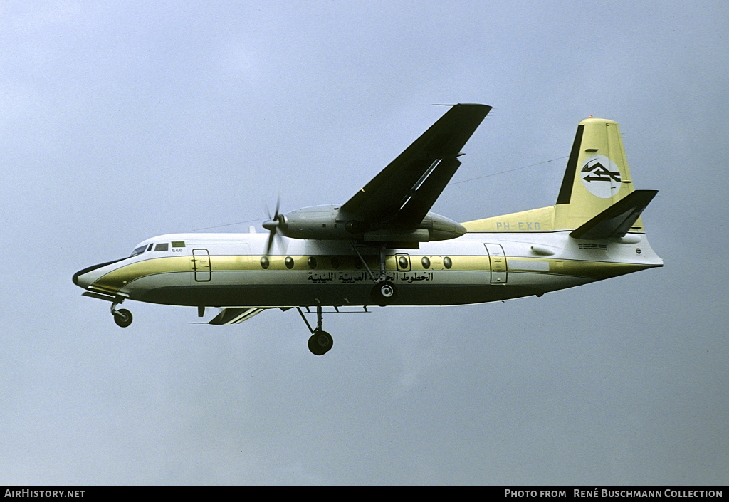 Aircraft Photo of PH-EXD | Fokker F27-600 Friendship | Libyan Arab Airlines | AirHistory.net #144229