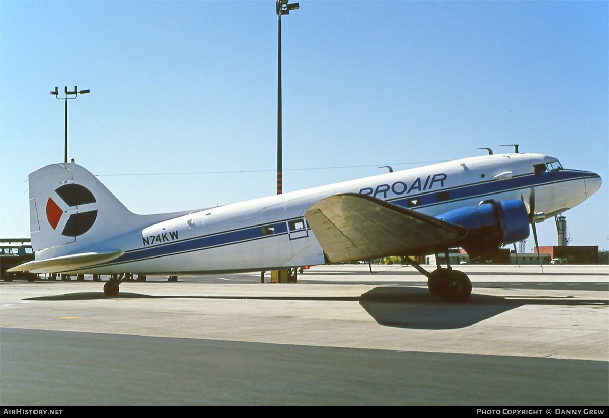 Aircraft Photo of N74KW | Douglas DC-3A | Pro Air | AirHistory.net #277980