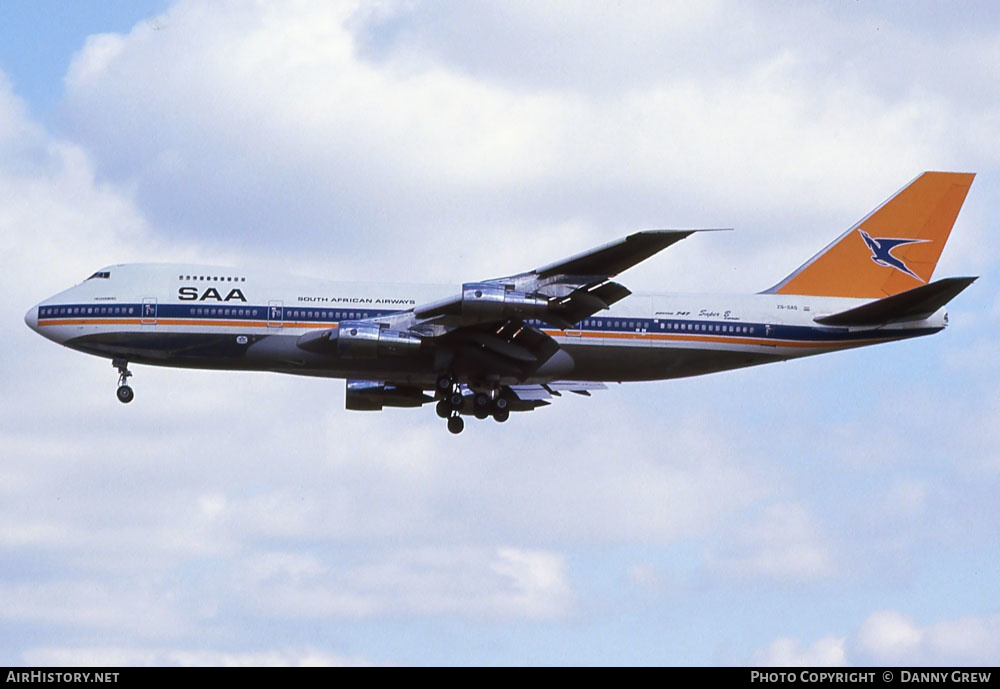 Aircraft Photo of ZS-SAS | Boeing 747-244BM | South African Airways ...