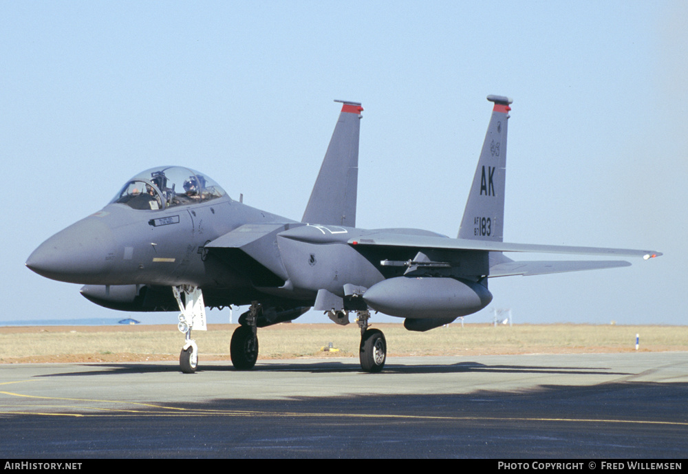 Aircraft Photo of 87-0183 / AF87-183 | Boeing F-15E Strike Eagle | USA ...