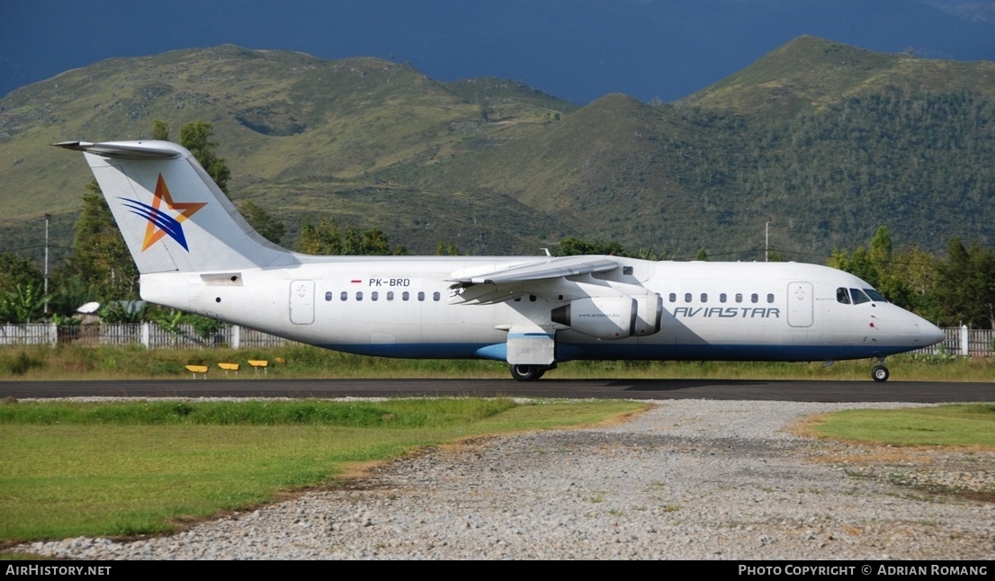 Aircraft Photo of PK-BRD | British Aerospace BAe-146-300 | Aviastar | AirHistory.net #313232