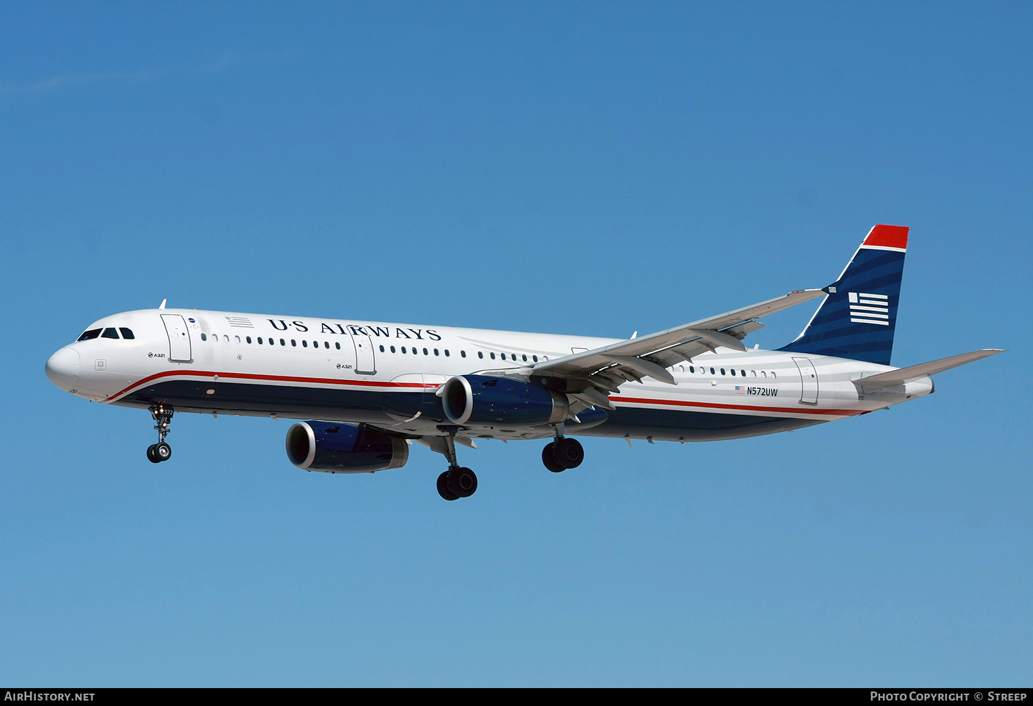 Aircraft Photo of N572UW | Airbus A321-231 | US Airways | AirHistory ...
