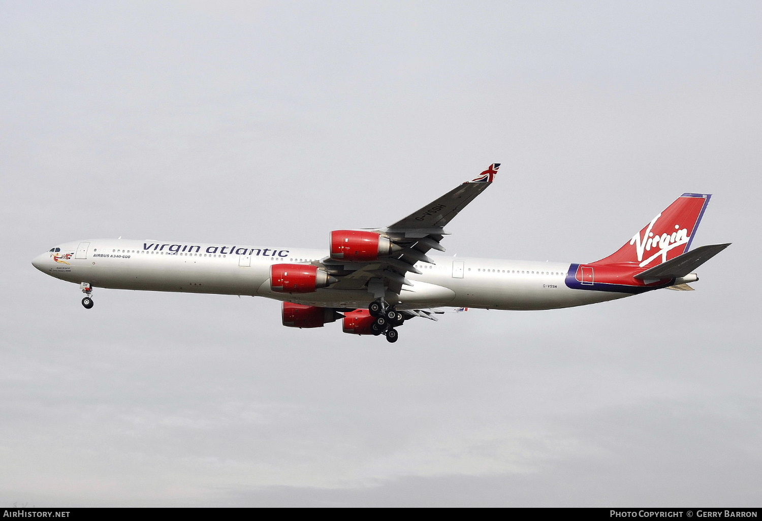 Aircraft Photo of G-VSSH | Airbus A340-642 | Virgin Atlantic Airways ...