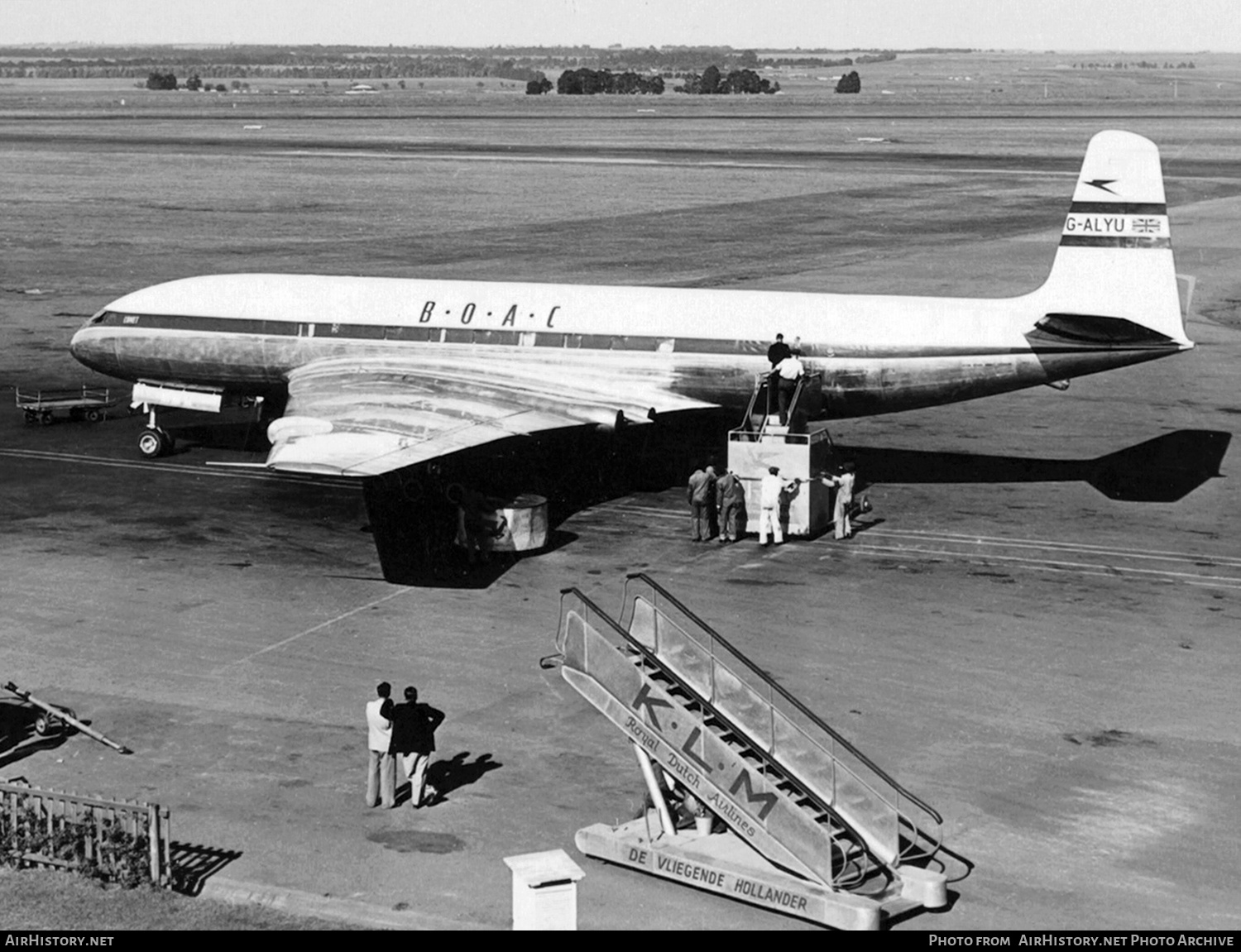 Aircraft Photo of G-ALYU | De Havilland D.H. 106 Comet 1 | BOAC - British Overseas Airways ...