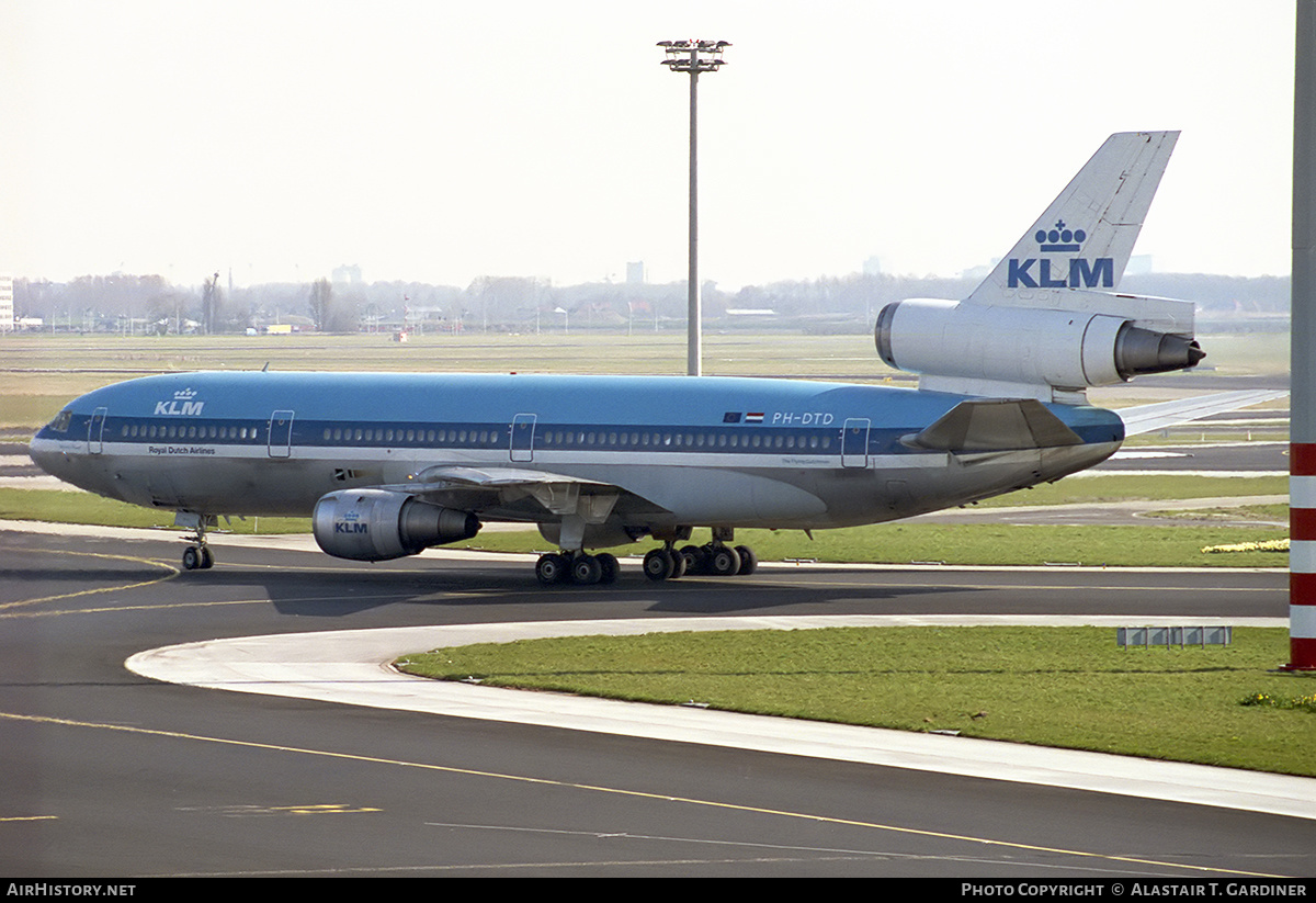 Aircraft Photo of PH-DTD | McDonnell Douglas DC-10-30 | KLM - Royal Dutch Airlines | AirHistory ...