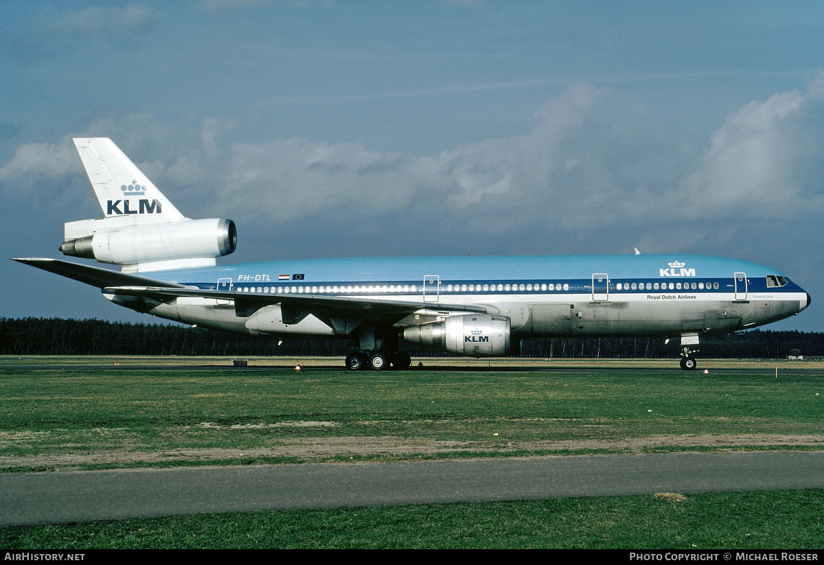 Aircraft Photo of PH-DTL | McDonnell Douglas DC-10-30 | KLM - Royal Dutch Airlines | AirHistory ...