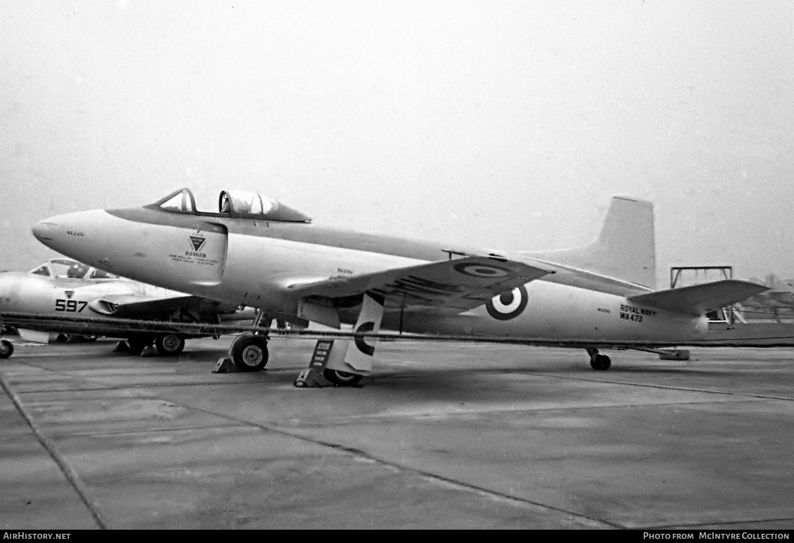 Aircraft Photo of WA473 | Supermarine Attacker F1 | UK - Navy ...