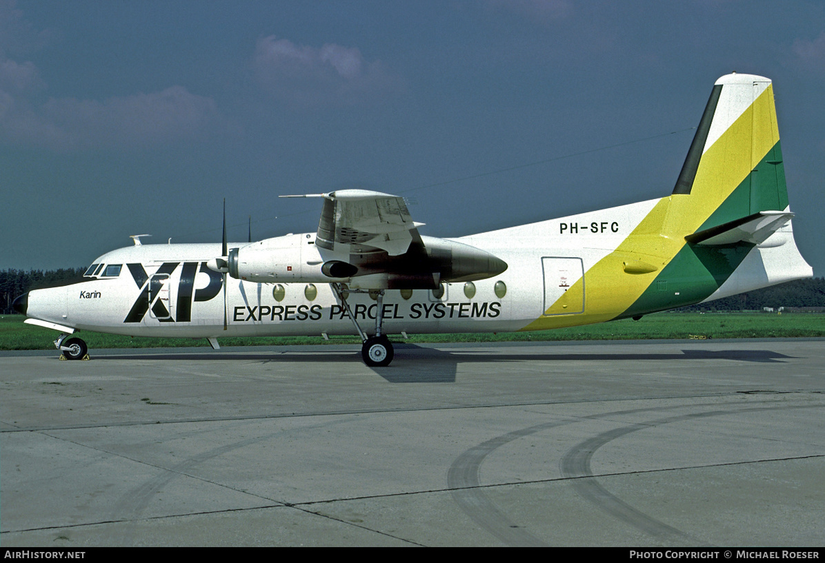 Aircraft Photo of PH-SFC | Fokker F27-400 Friendship | XP - Express Parcel Systems | AirHistory ...