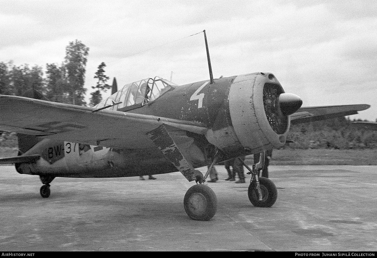 Aircraft Photo of BW-375 | Brewster B-239 Buffalo | Finland - Air Force ...