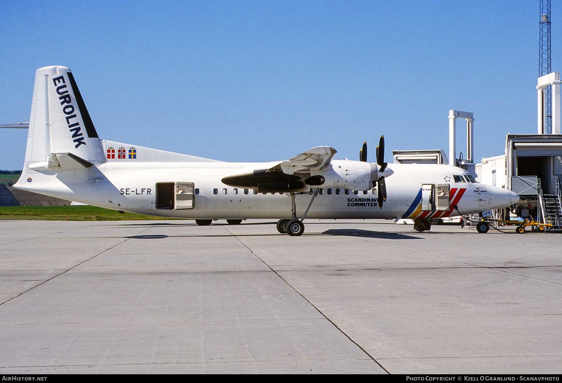 Aircraft Photo of SE-LFR | Fokker 50 | Scandinavian Commuter - Eurolink ...