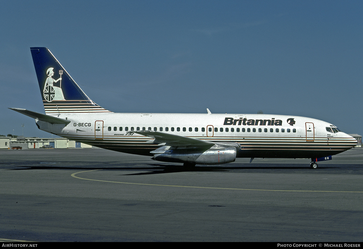 Aircraft Photo of G-BECG | Boeing 737-204/Adv | Britannia Airways ...