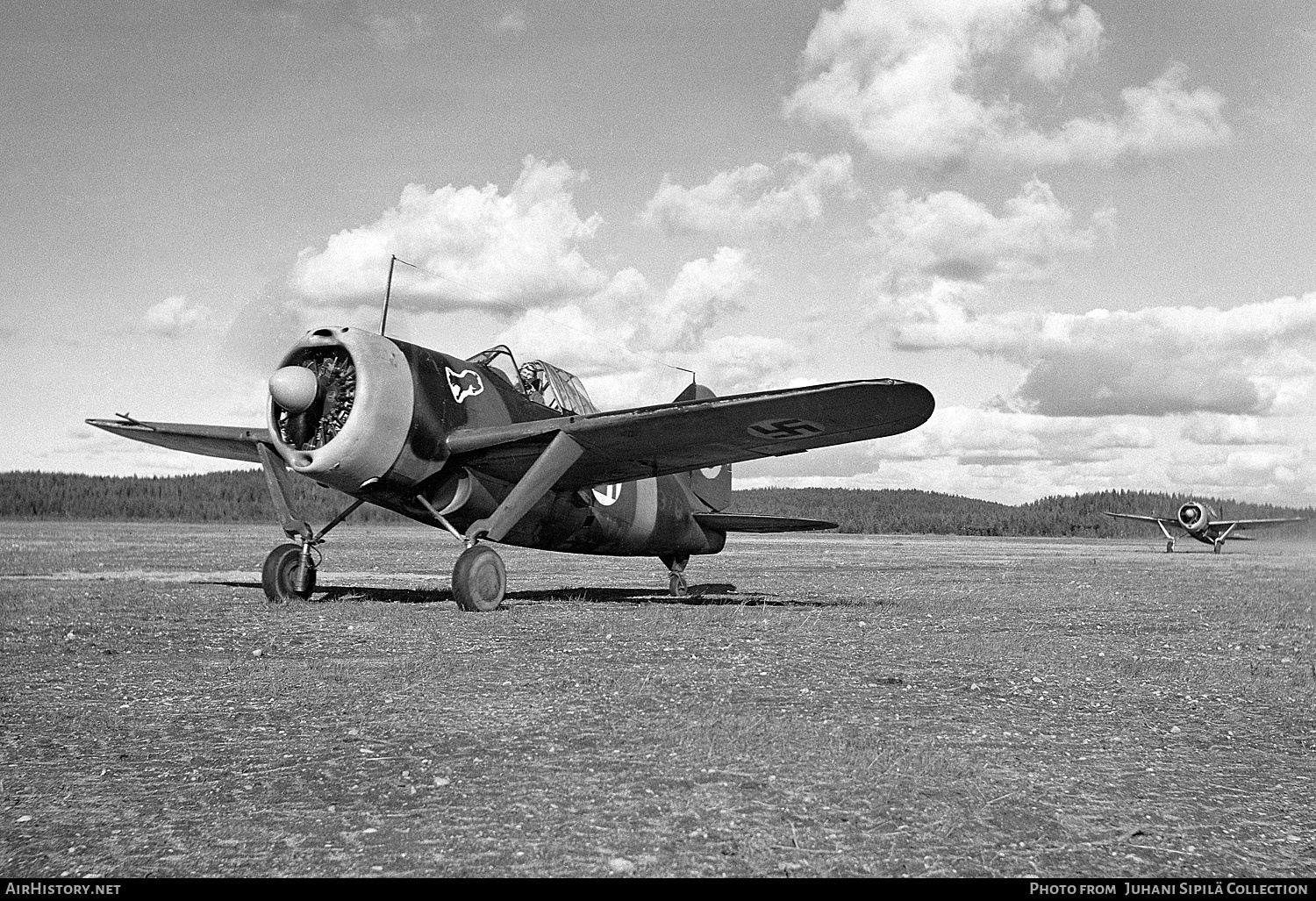 Aircraft Photo of BW-379 | Brewster B-239 Buffalo | Finland - Air Force ...