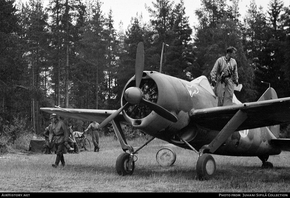 Aircraft Photo of BW-366 | Brewster B-239 Buffalo | Finland - Air Force ...