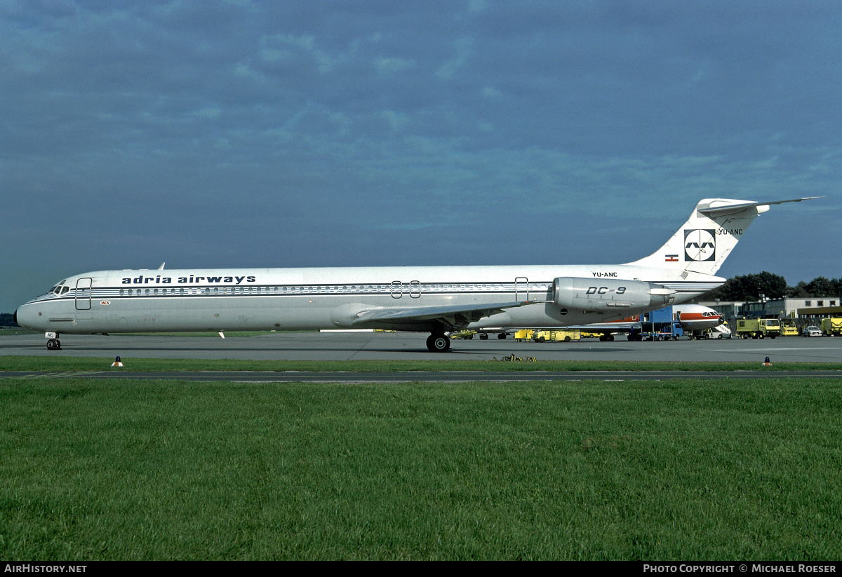 Aircraft Photo of YU-ANC | McDonnell Douglas MD-82 (DC-9-82) | Adria Airways | AirHistory.net ...