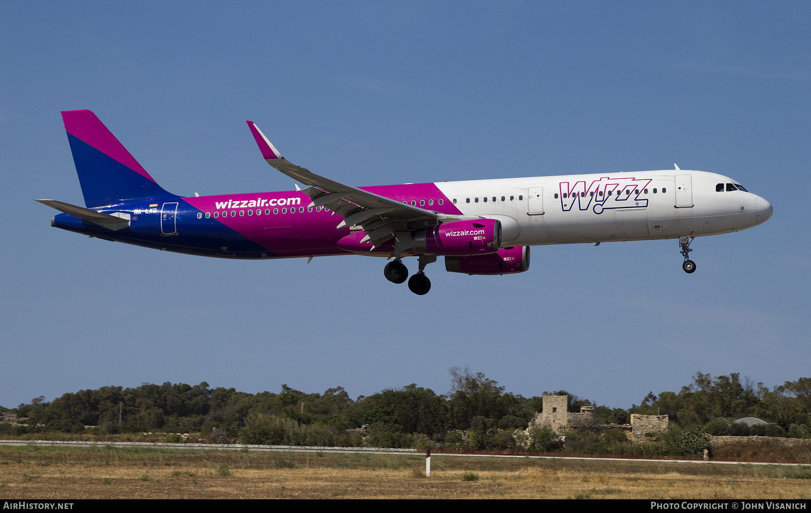 Aircraft Photo of HA-LXD | Airbus A321-231 | Wizz Air | AirHistory.net #469157