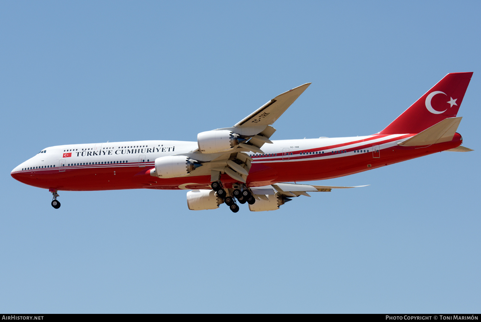 Aircraft Photo of TC-TRK | Boeing 747-8ZV BBJ | Turkey Government ...