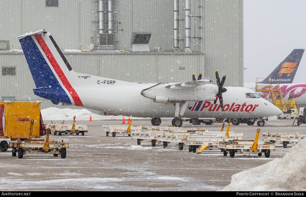 Aircraft Photo of C-FGRP | De Havilland Canada DHC-8-102 Dash 8 | Purolator Courier | AirHistory ...
