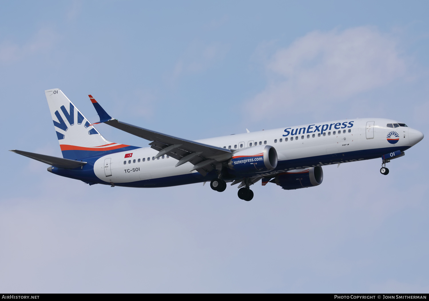Aircraft Photo of TC-SOI | Boeing 737-8 Max 8 | SunExpress | AirHistory ...
