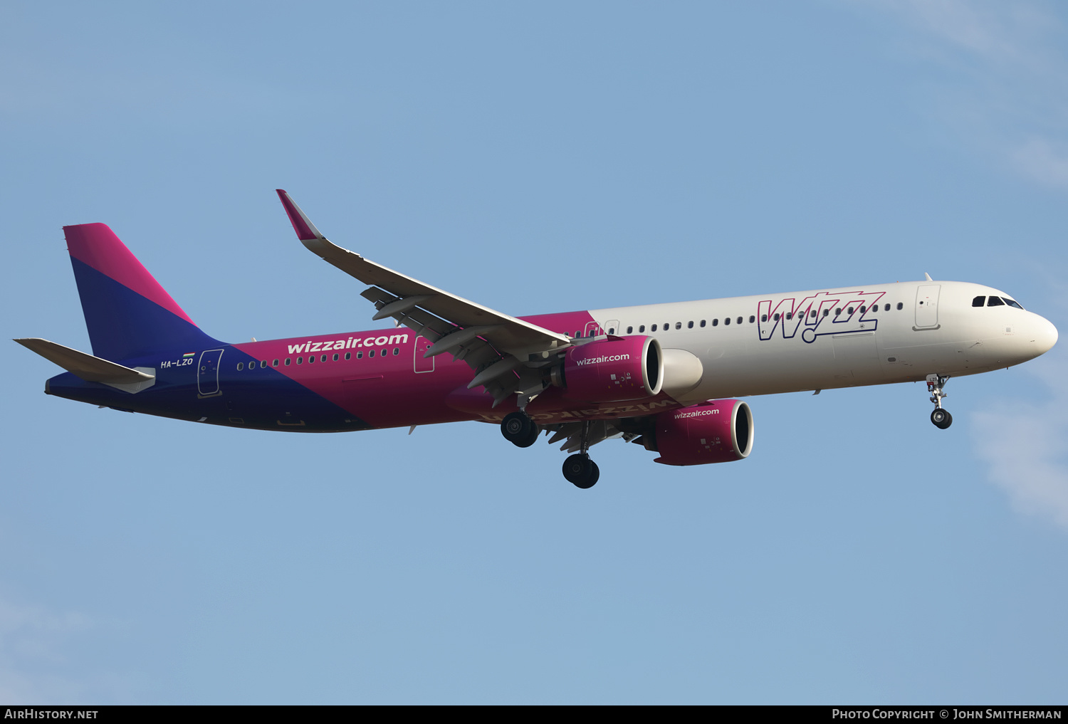 Aircraft Photo of HA-LZO | Airbus A321-271NX | Wizz Air | AirHistory.net #494565
