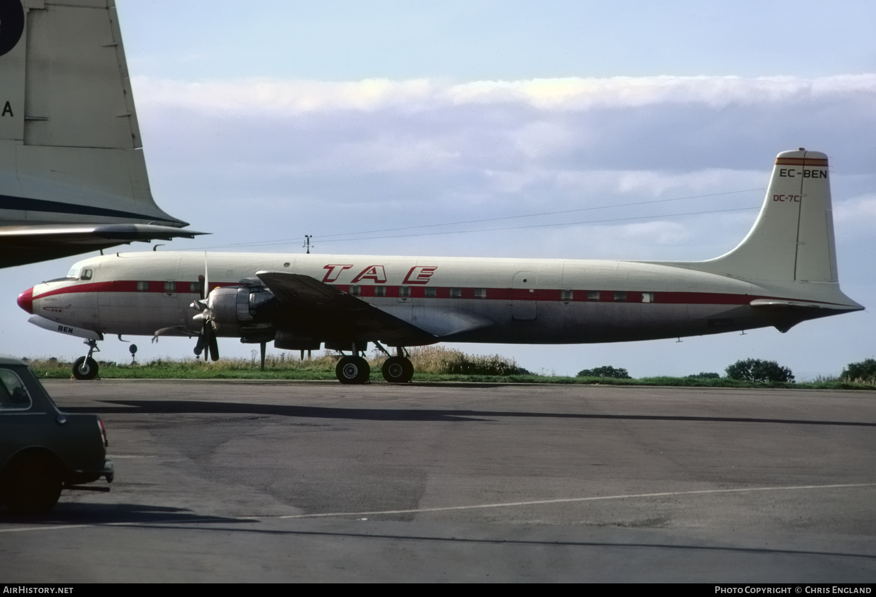 Aircraft Photo of EC-BEN | Douglas DC-7C | TAE - Trabajos Aéreos y ...