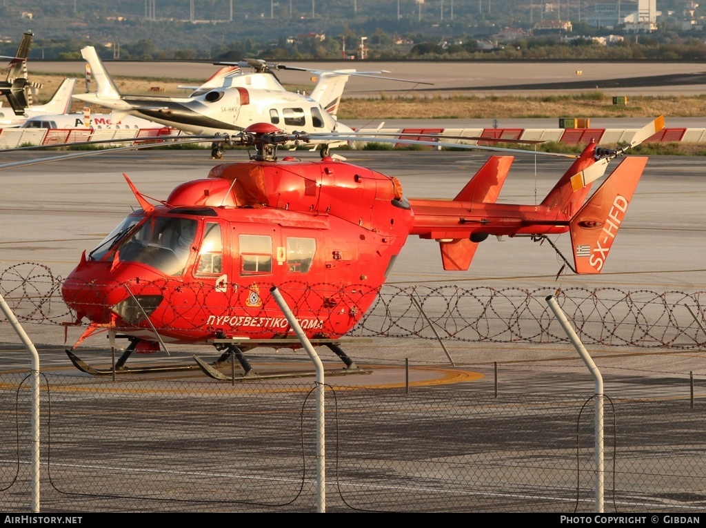 Aircraft Photo of SX-HFD | MBB-Kawasaki BK-117 | Hellenic Fire Service | AirHistory.net #503925