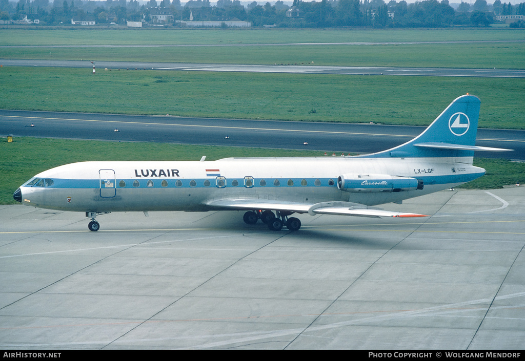 Aircraft Photo of LX-LGF | Sud SE-210 Caravelle VI-R | Luxair | AirHistory.net #509634