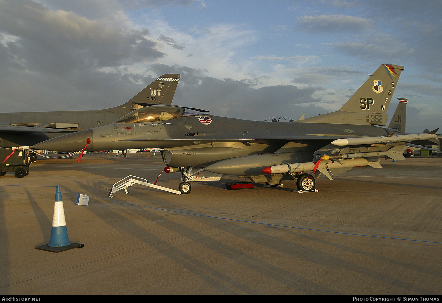 Aircraft Photo of 91-0352 / AF91-352 | Lockheed F-16CJ Fighting Falcon ...