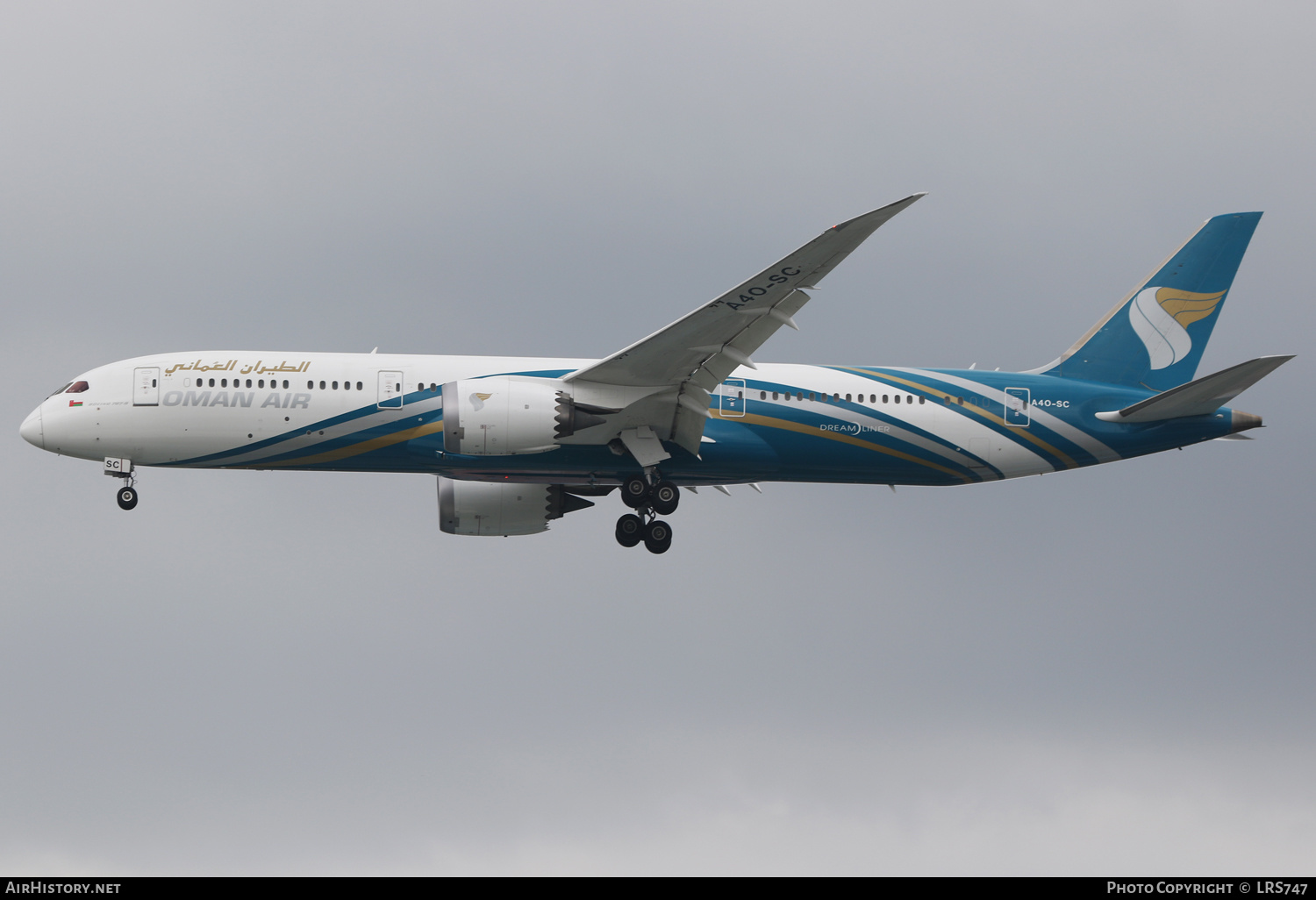 Aircraft Photo of A4O-SC | Boeing 787-9 Dreamliner | Oman Air ...