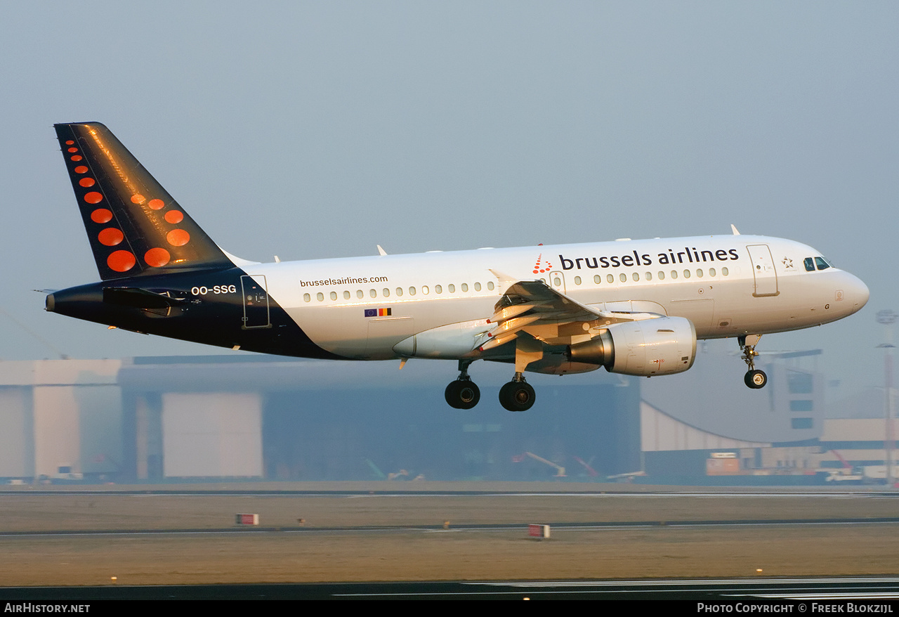 Aircraft Photo of OO-SSG | Airbus A319-112 | Brussels Airlines ...