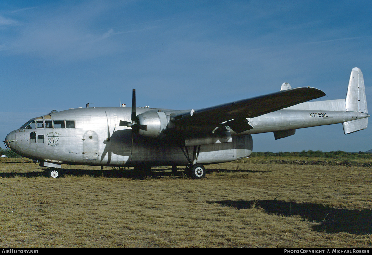Aircraft Photo of N175ML | Fairchild C-119F Flying Boxcar | Marine ...