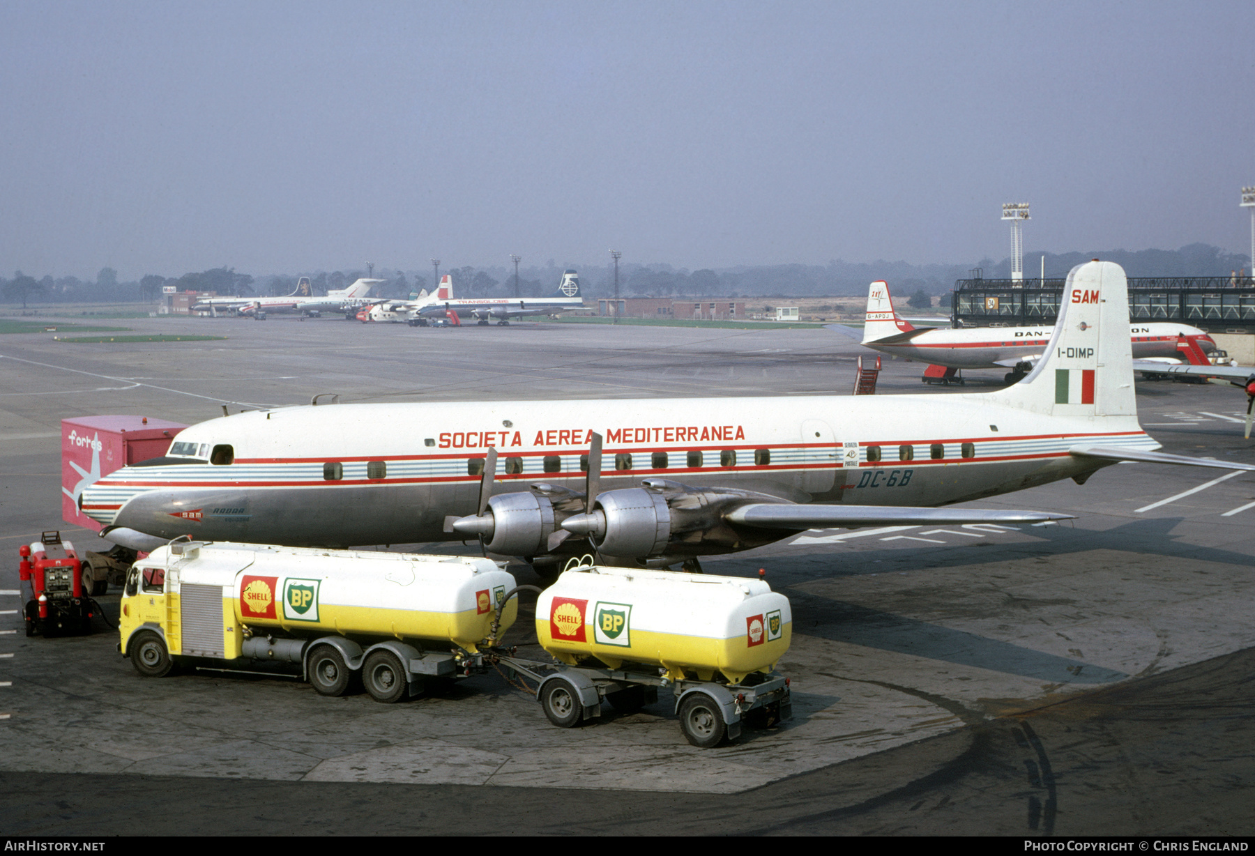 Aircraft Photo of I-DIMP | Douglas DC-6B | Società Aerea Mediterranea ...