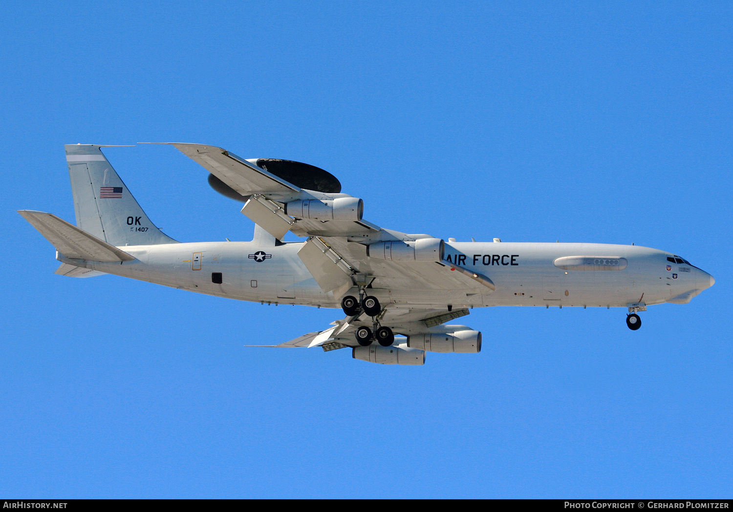 Aircraft Photo of 71-1407 | Boeing E-3B Sentry | USA - Air Force ...