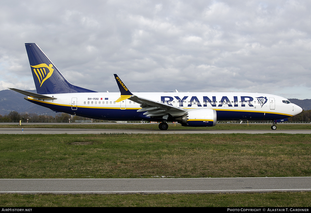 Aircraft Photo of 9H-VUU | Boeing 737-8200 Max 200 | Ryanair ...
