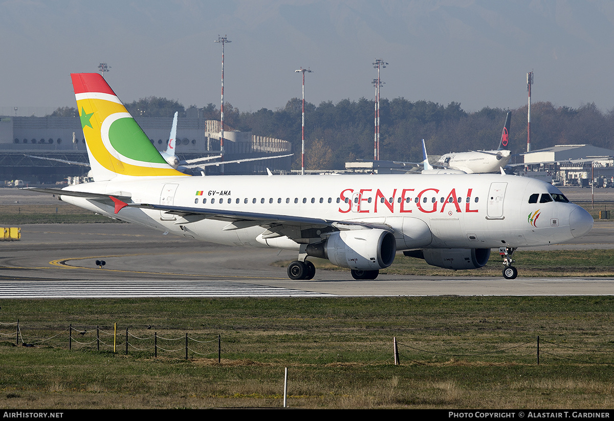 Aircraft Photo of 6V-AMA | Airbus A319-111 | Air Senegal | AirHistory ...