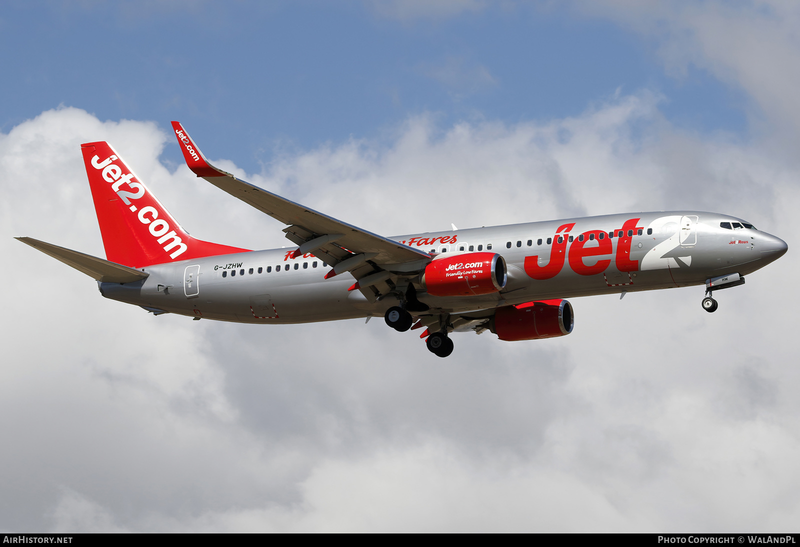 Aircraft Photo of G-JZHW | Boeing 737-800 | Jet2 | AirHistory.net #550823