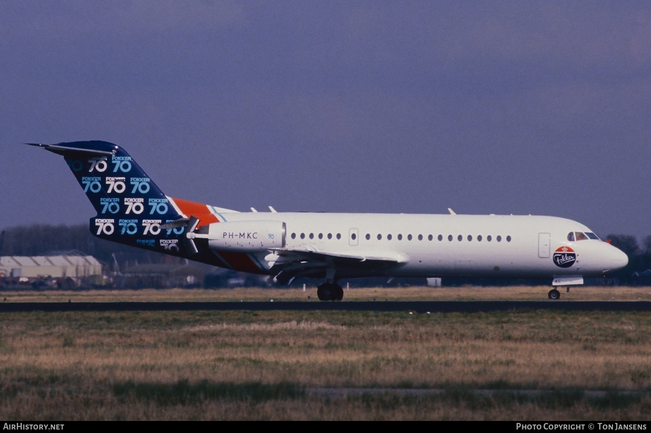 Aircraft Photo of PH-MKC | Fokker 70 (F28-0070) | Fokker | AirHistory ...