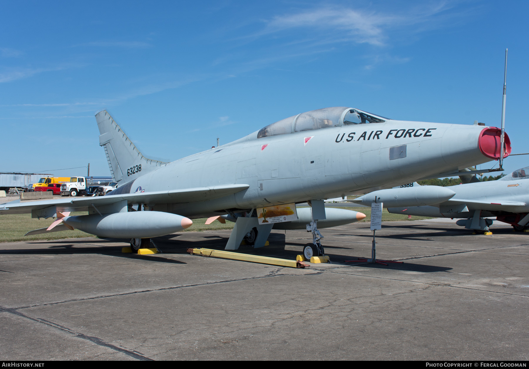 Aircraft Photo of 56-3238 | North American F-100F Super Sabre | USA ...