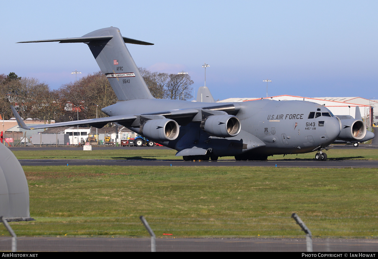Aircraft Photo of 05-5143 / 55143 | Boeing C-17A Globemaster III | USA - Air Force | AirHistory ...