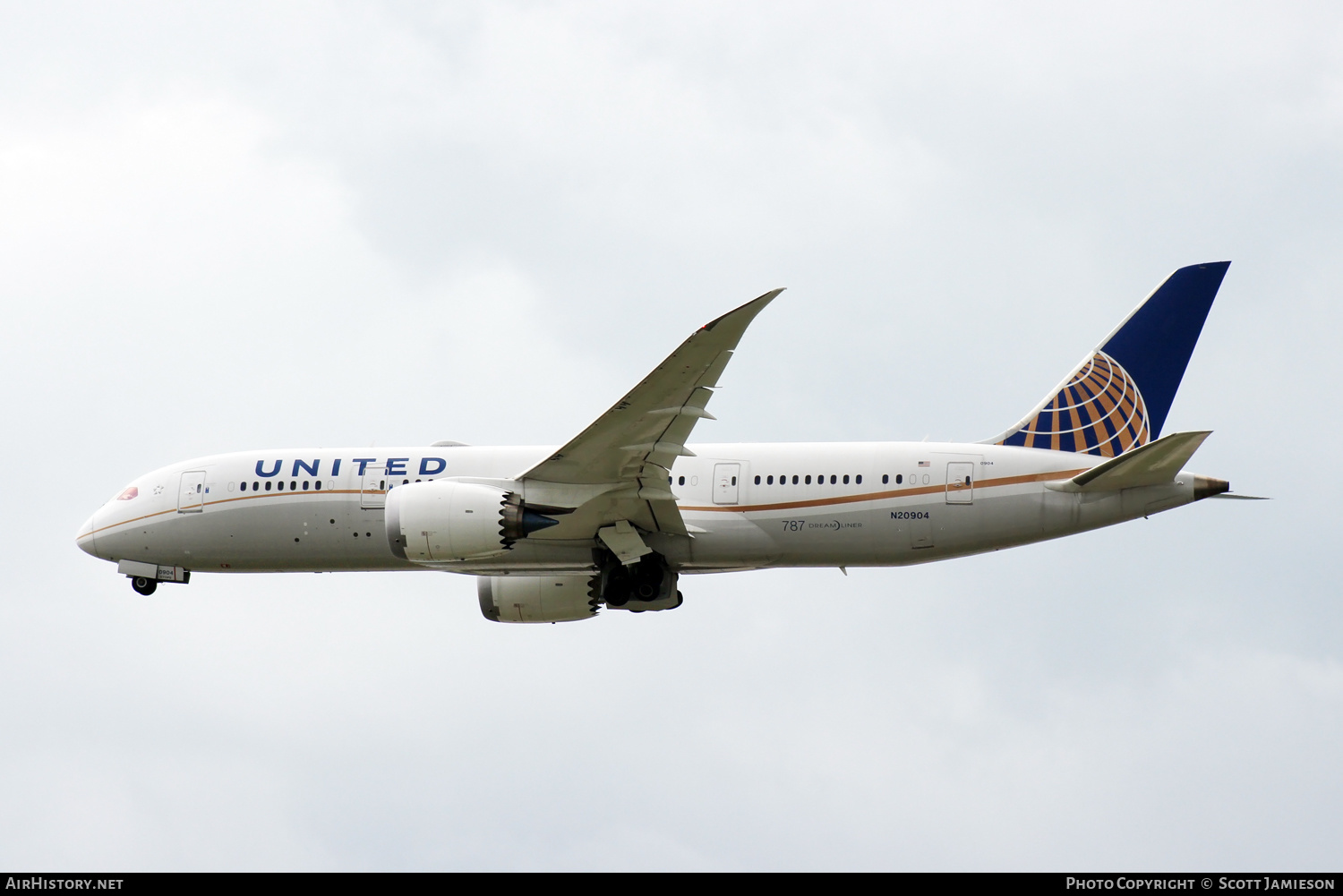 Aircraft Photo of N20904 | Boeing 787-8 Dreamliner | United Airlines ...