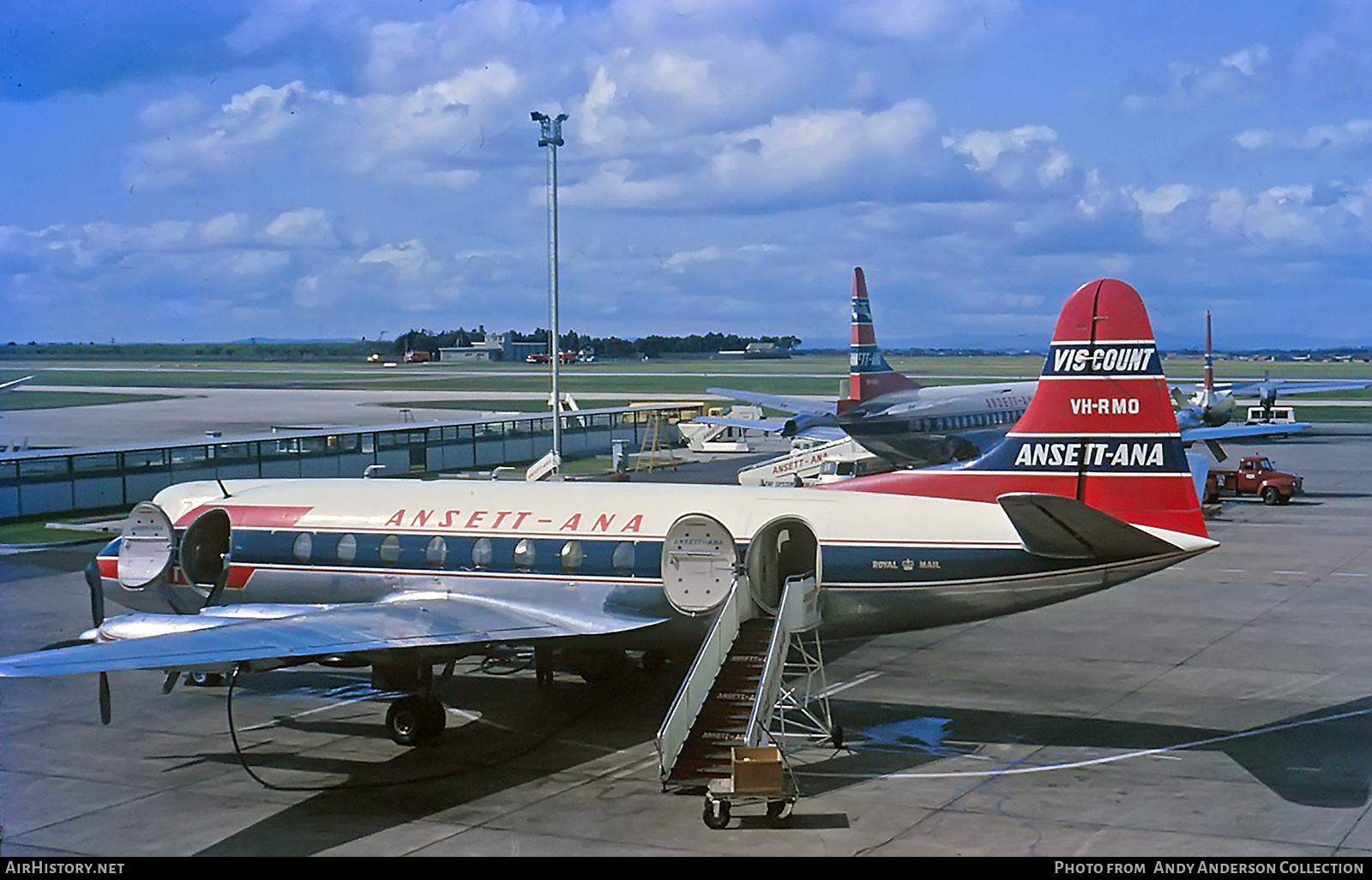 Aircraft Photo of VH-RMO | Vickers 747 Viscount | Ansett - ANA ...