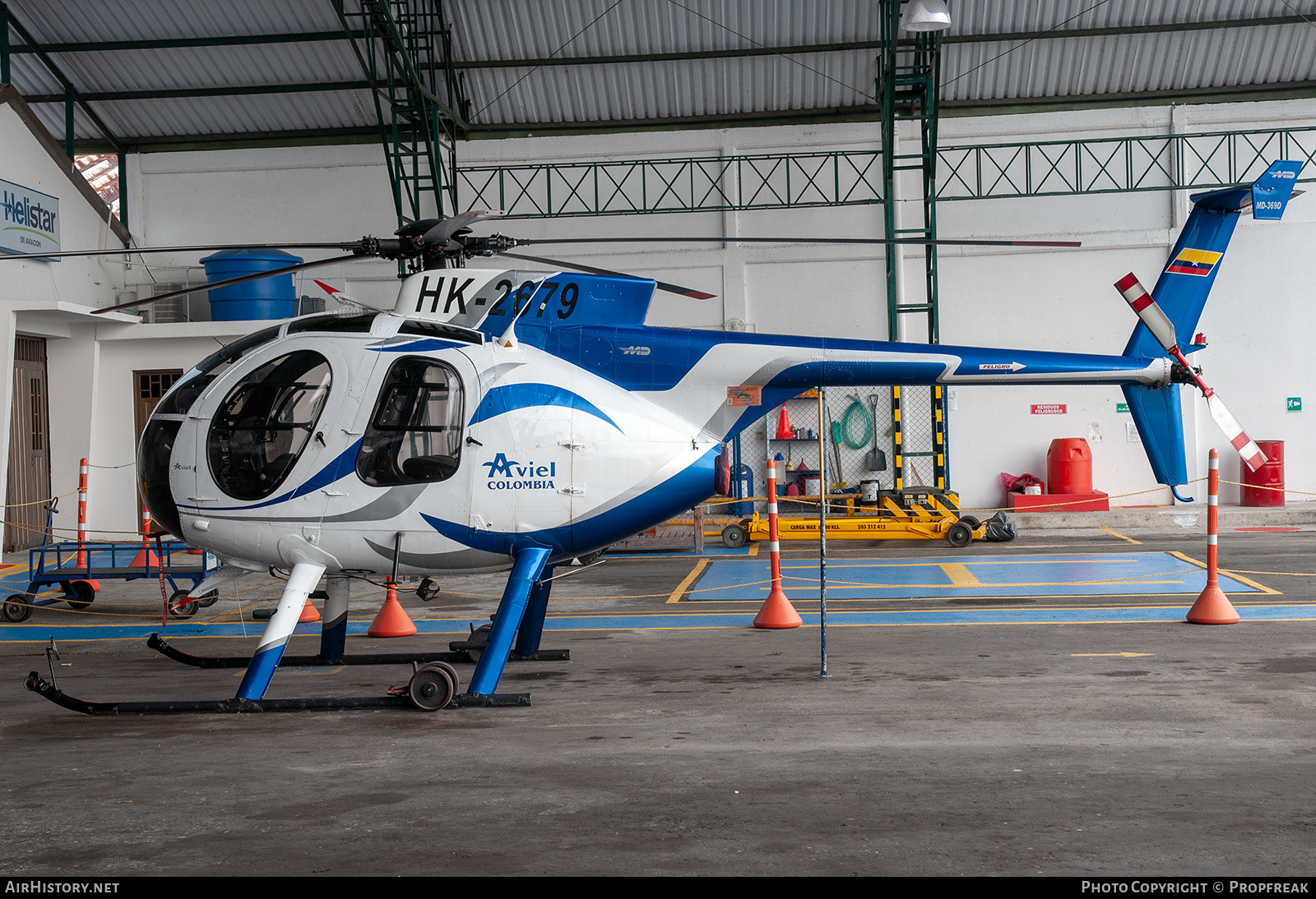 Aircraft Photo of HK-2679 | Hughes 500D (369D) | Aviel - Aviones ...