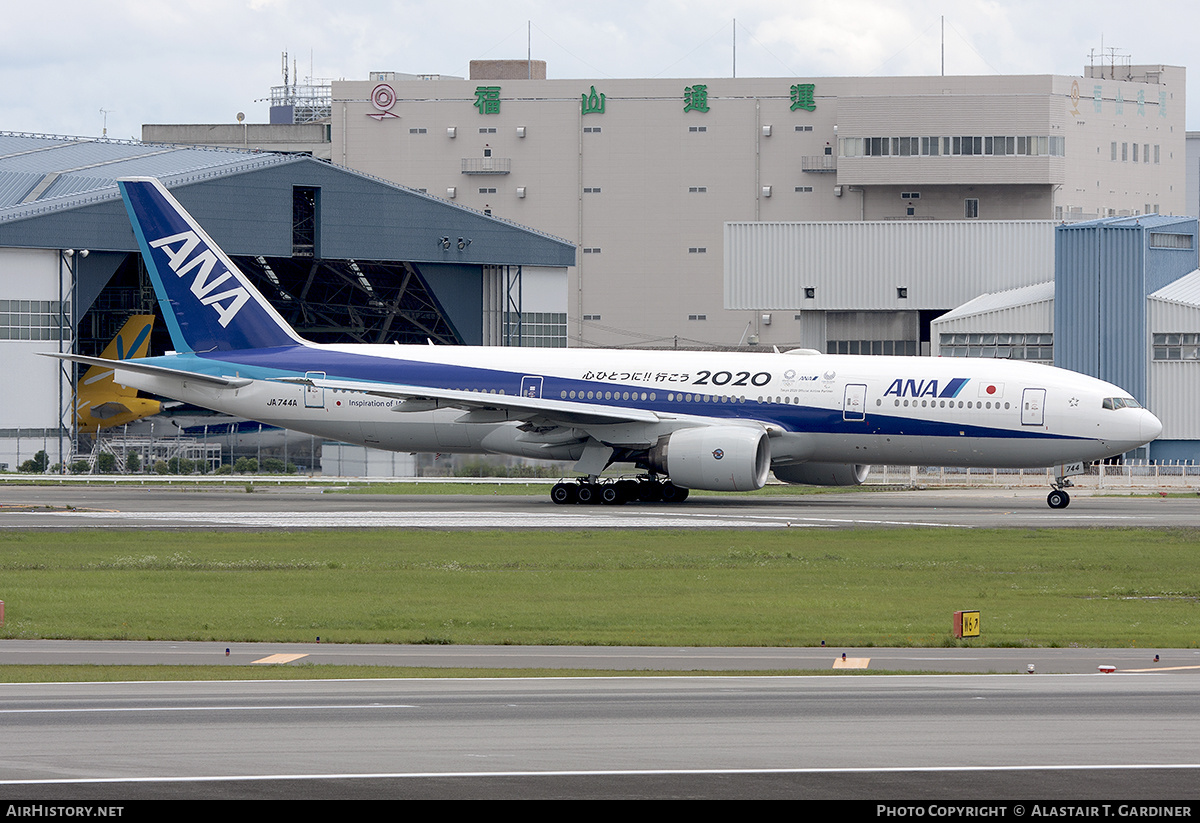 Aircraft Photo of JA744A | Boeing 777-281/ER | All Nippon Airways - ANA ...