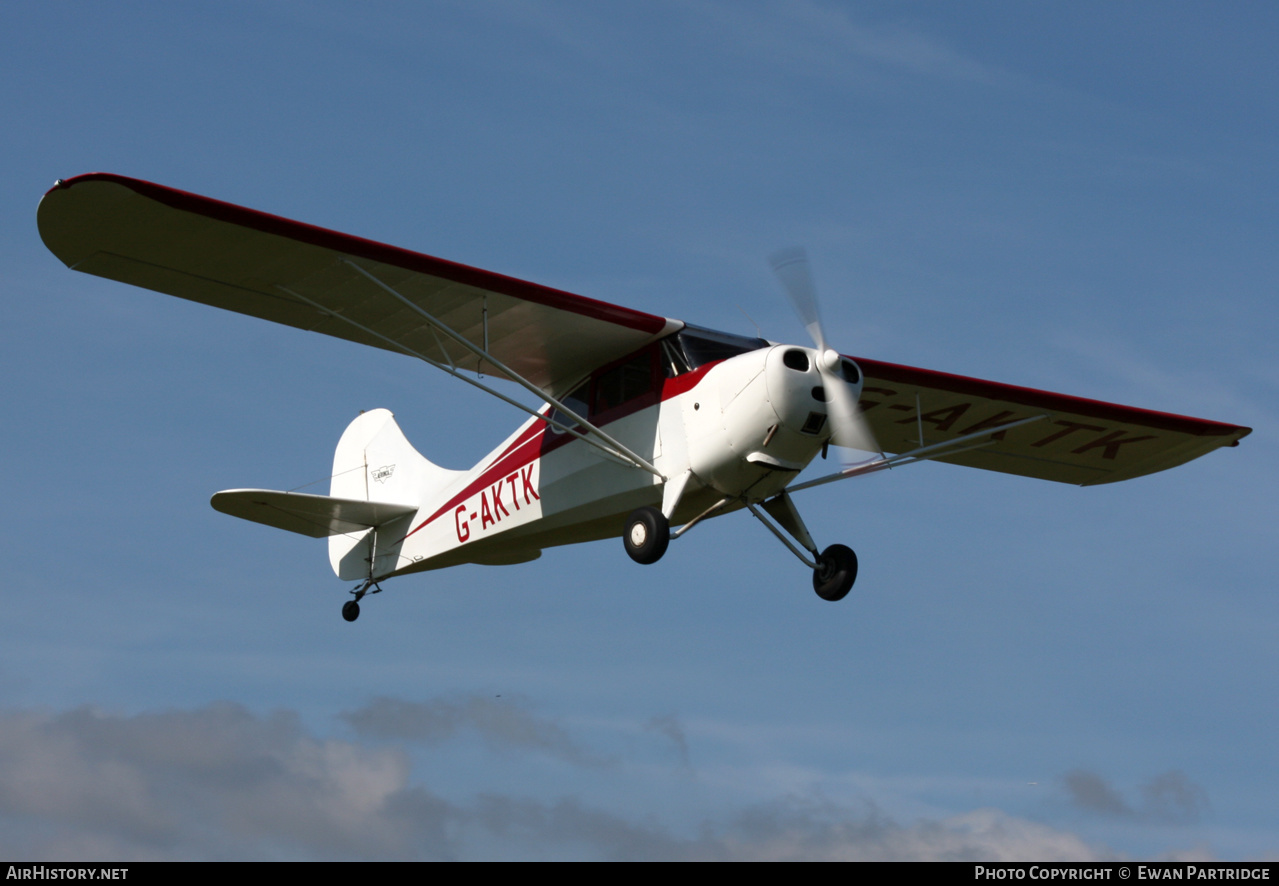 Aircraft Photo of G-AKTK | Aeronca 11BC Chief | AirHistory.net #601867
