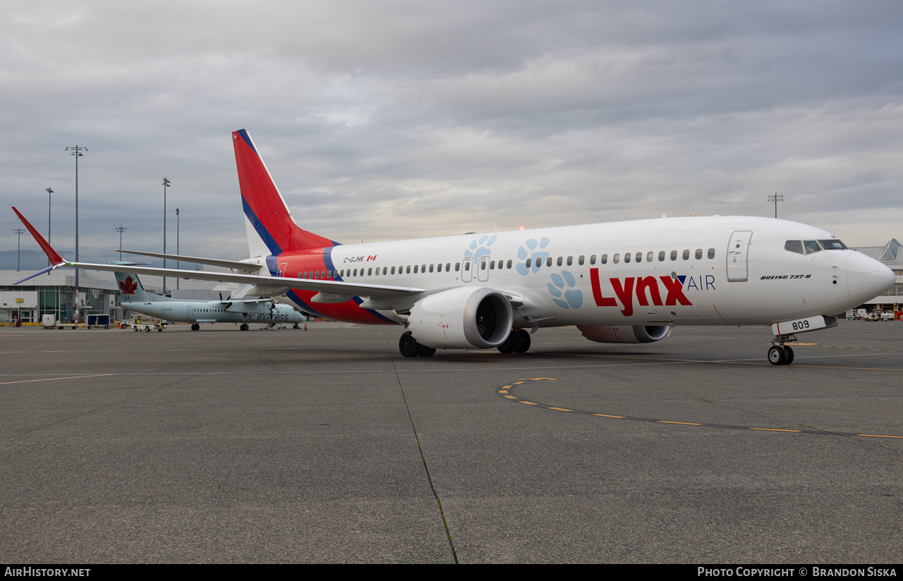 Aircraft Photo of C-GJHK | Boeing 737-8 Max 8 | Lynx Air | AirHistory ...